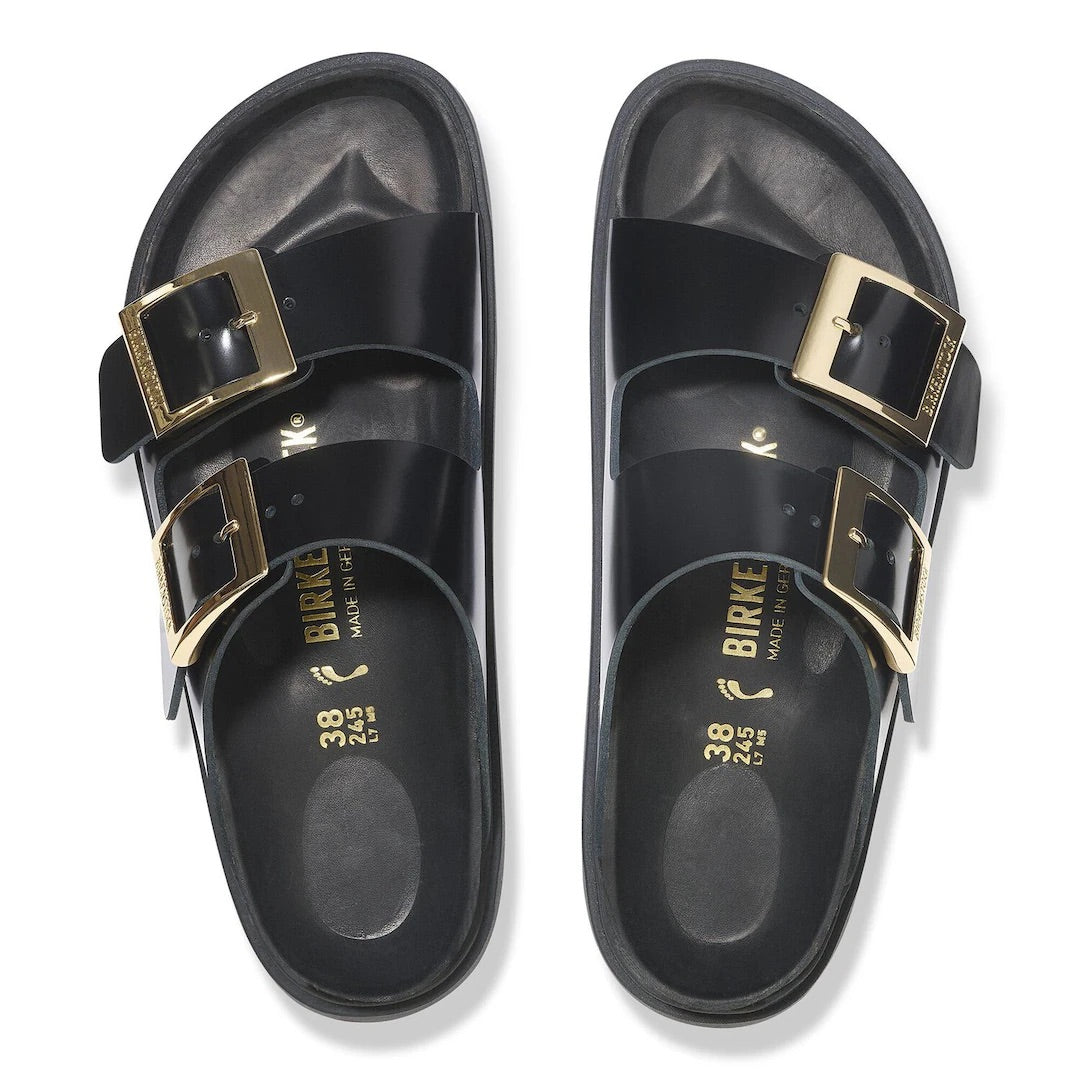 Arizona Droplet Buckle - High Shine Black – Swift Shoe